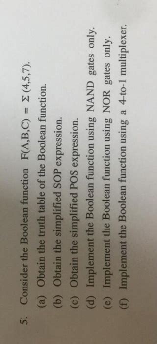 Solved Consider The Boolean Function A Obtain The Truth Chegg Com