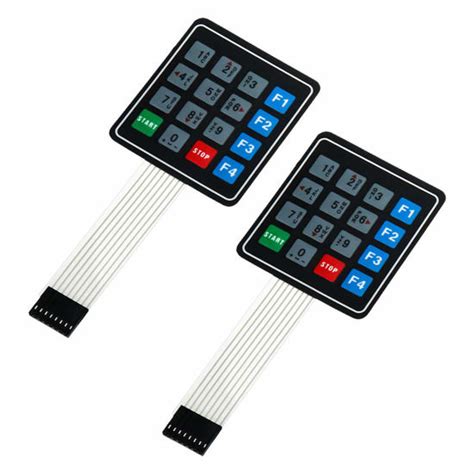 GetUSCart Xiaoyztan 16 Key Matrix Membrane Switch 4 X 4 Universal Array Keypad With 8 Pin 2