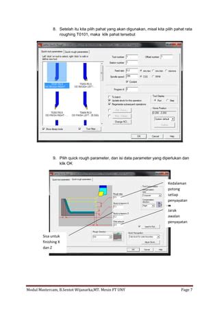 Tutorial Mastecam Lathe Pemula PDF