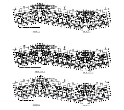 Commercial Building Structure Detail 2d View Cad Construction Layout
