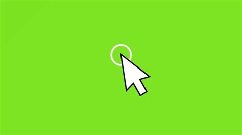 Pointer Arrow Cursor Clicking Greenscreen Arrow Pointers