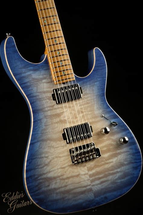 Don Grosh Bent Top Blue Burst Guitars Electric Solid Body Eddies Guitars