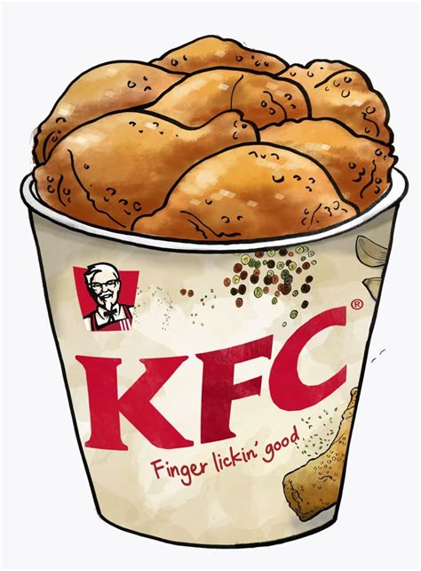 Kfc So Good Illustration Soefara Рисунки еды Кфс Утки