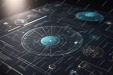 Scientific Diagram Illustration Mockup Premium Ai Generated Image