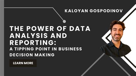 The Power Of Data Analysis And Reporting A Tipping Point In Business