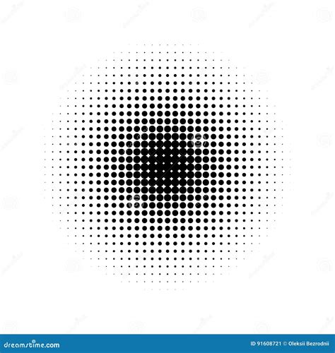 Circle Half Tone Dot Patterns Graphic Gradient With Spray Effect Gradation Round Texture