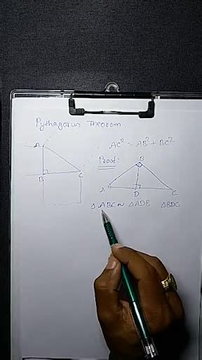 What Is Pythagoras Theorem Explain With A Diagram Filo