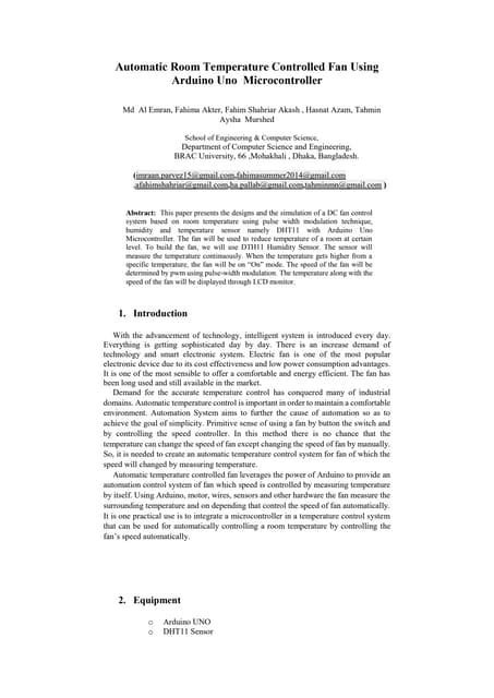 Temperature Controlled Fan Presentation 1pptx