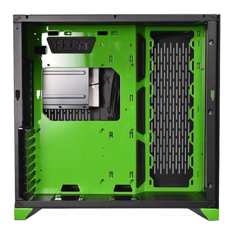 Micro Center Pc O11 Dynamic Tempered Glass Eatx Full Tower Computer Case Green