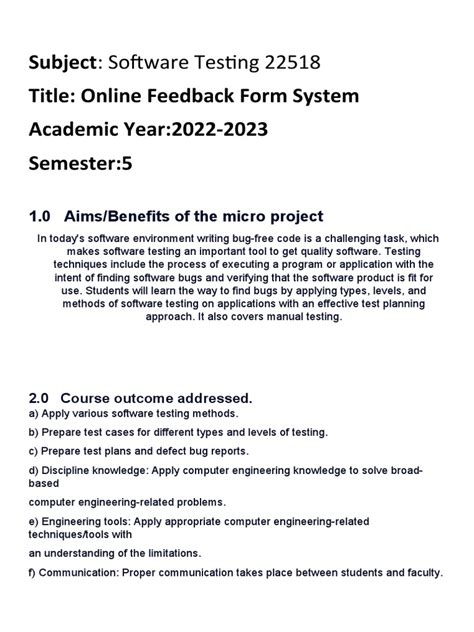 ste microproject pdf software testing software