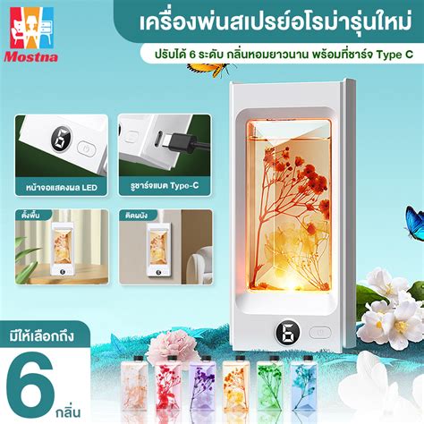 เครื่องฟอกอากาศอโรมา เครื่องพ่นอโรม่า 80 มล แสดงผลแบบดิจิตอล Fragrance Sprayer เครื่องฟอกอากาศ