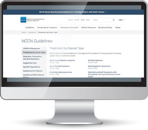 National Comprehensive Cancer Network Nccn Clinical Practice Guidelines In Oncology