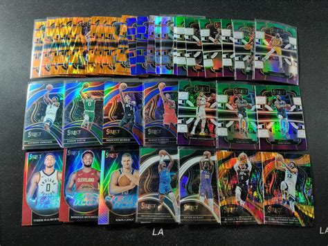 【la拍卖】23 24 Select 卡尔 安东尼 唐斯 凯文 杜兰特 约基奇 约老师 多诺万 米切尔 哈利伯顿 塔图姆 獭兔 凯里 欧文 德章泰 穆雷 1级 3级 Base 三色折 蓝折 橙