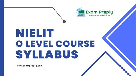 Nielit ‘o Level Course Syllabus Exam Pattern Exam Preply