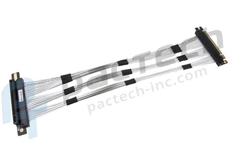 Pcie Straight To Angled X Gen P Riser Cable With Sr Discrete Style Pactech