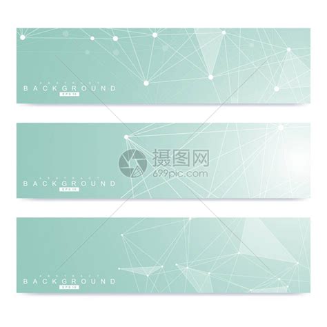 科学的现代矢量横幅集具有连接线和点的DNA分子结构科学矢量背景医学技插画图片下载 正版图片402336460 摄图网