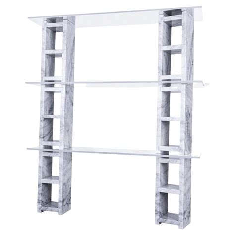 3 Tier Cinder Block Bookshelf White For Sale At 1stdibs