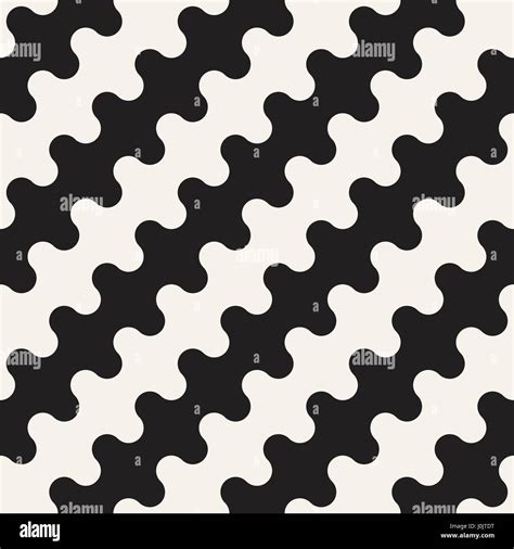 Seamless Wavy Lines Pattern Repeating Vector Texture Stylish Stripes