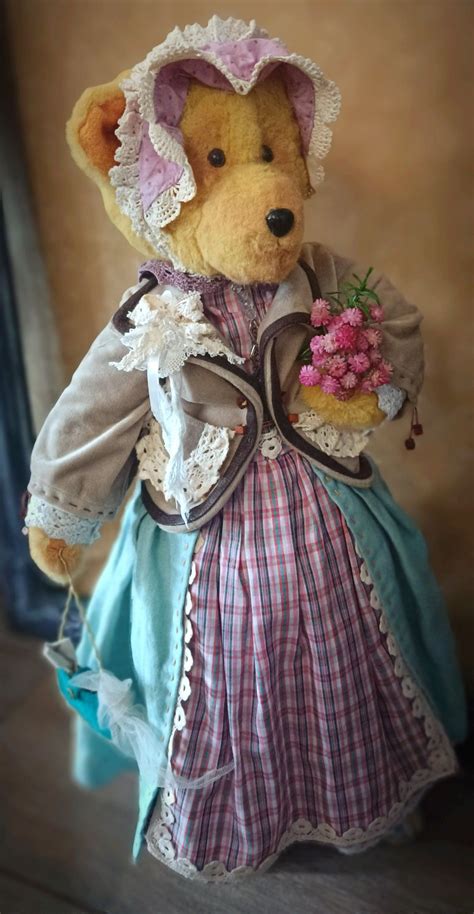 Плюшевые винтажные игрушки Интерьерные игрушки Тедди Игрушка из меха ...