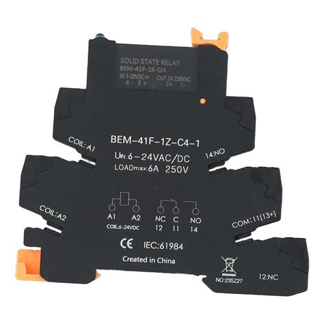 Betor Ultra Thin Relay Module Module Spring Type Thin Chip 41f 1z C4 1 V Ssr Black