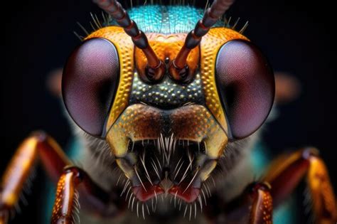 Premium Ai Image Mesmerizing Insect Macro Photography Revealing The Intricate Details In High
