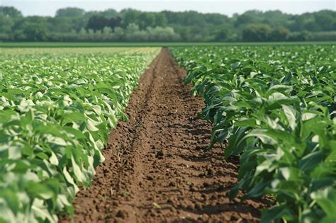 Comparing Nitrogen Uptake In Corn Versus Soybean C Generative Ai Premium Ai Generated Image