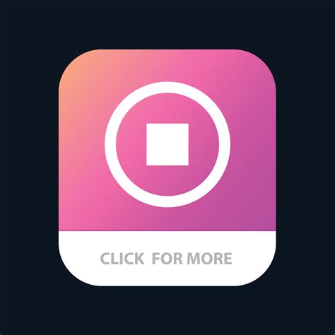 Basic Interface User Mobile App Button Android And Ios Glyph Version
