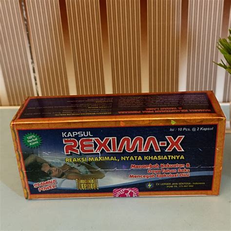 Jual KAPSUL REXIMAX MENAMBAH KEKUATAN DAYA TAHAN SEX MENCEGAH EJAKULASI DINI 1 Box Isi 10