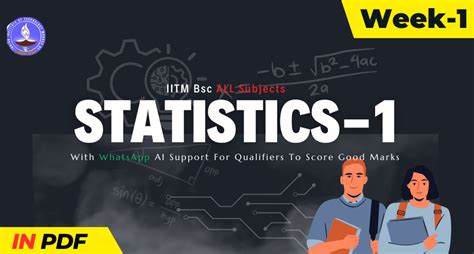 Statistics Week 1 Graded Assignments Iit Madras
