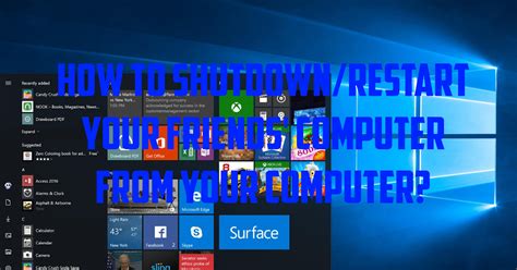 How To Shutdown Your Friends Computer From Your Computer Binittech