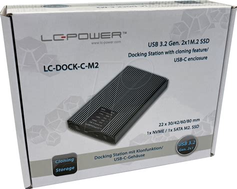 Lc Dock C M External M Sata Nvme Ssd Enclosure Aluminium Usb At Reichelt Elektronik