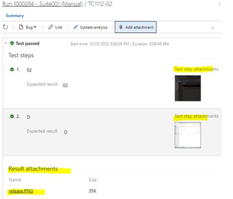 Azure Devops Run Result Steps And Run Summary Details Attachments Api