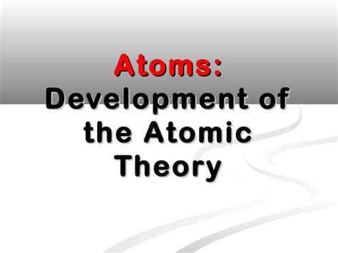 Daltons Atomic Theory Pptx