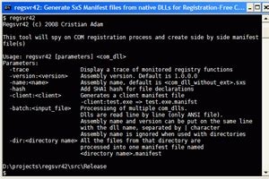 Regsvr42 Generate SxS Manifest Files From Native DLLs For Registration