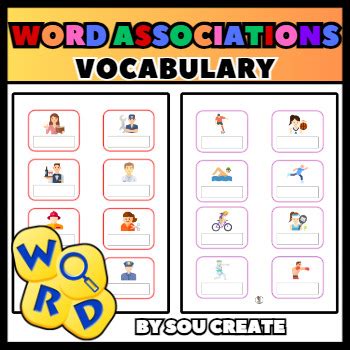 Back To School Word Associations Vocabulary Speech Therapy Activities