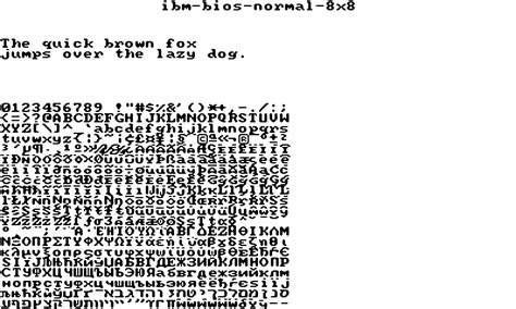 IBM DOS Fonts Playdate Font Pack By Notpeter