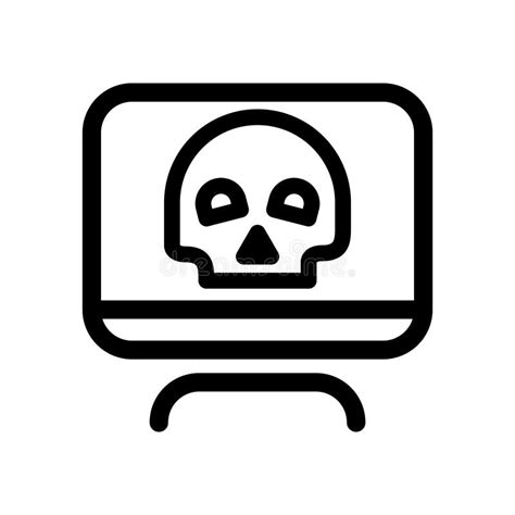 Virus Monitor Display Screen Hackers And Hacking Set Collection Icons In Cartoonflat