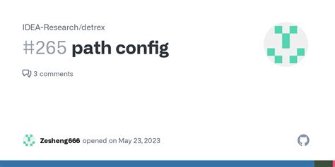 Path Config · Issue 265 · Idea Researchdetrex · Github