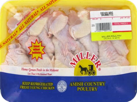 Miller Poultry Fresh Chicken Wings Drumsticks 1 Tray Ralphs