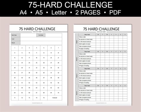 75 hard challenge printable calendar ncejomunicipaldechinu