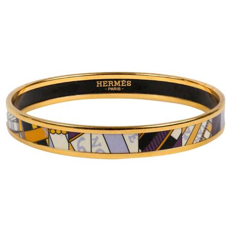 Hermès Blue Multi Swirling Leaves Enamel Bracelet For Sale At 1stdibs