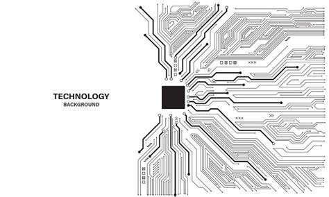 회로 기판 기술 배경 중앙 컴퓨터 프로세서 Cpu 개념 마더 보드 디지털 칩 반도체에 대한 스톡 벡터 아트 및 기타 이미지 반도체 0명 3차원 형태 Istock