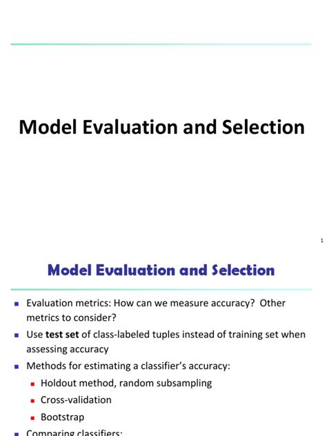 lecture 01 model selection and evaluation pdf sensitivity and