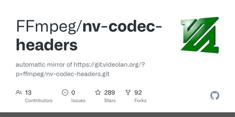 nv codec headers include ffnvcodec dynlink loader h at master · ffmpeg