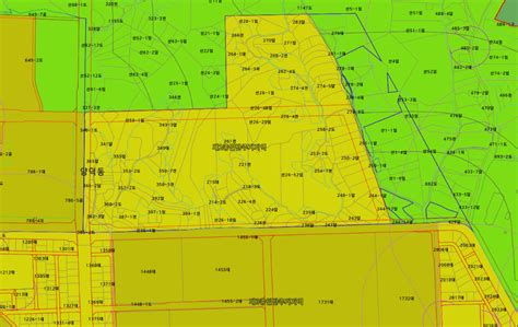 포항도시계획지형도면 북구 양덕지구 지형도면 양덕동 산26 20일원