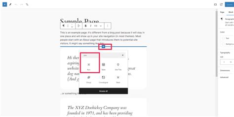 How To Use The Row Block In Wordpress Wp Tutoringcom