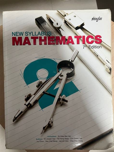 New Syllabus Mathematics 7th Edition Secondary 2 Hobbies And Toys Books And Magazines Textbooks