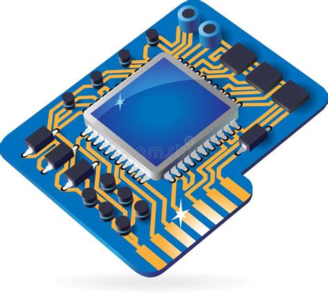 Hi Tech Vector Circuit Board Frame Stock Vector Illustration Of Drawing Decor