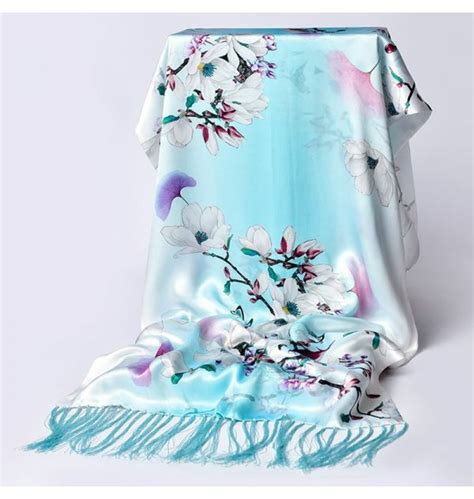 실크스카프 롱 분위기 봄 가을 럭셔리 여자 목도리 122778 티몬