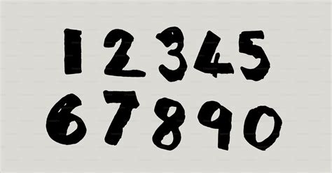 1에서 0까지의 검은색 숫자가 표시됩니다 벡터 Unsplash의 그림 이미지